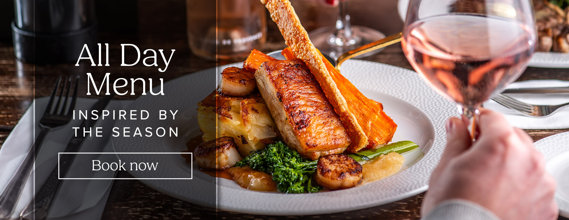 Dinner Menu & Prices | All Day Dining at The Woolpack Aylesbury